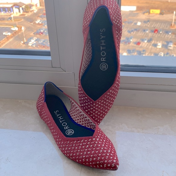 Rothy's | Shoes | Rothys Rare Red Pointed Flat | Poshmark